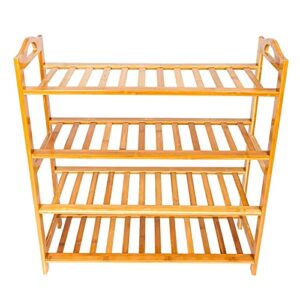 jydqm 4 tier shoe rack stackable shoe rack storage organizer for entrance hallway and closet