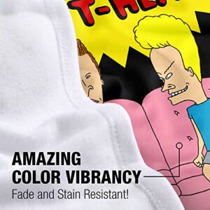 LOGOVISION Beavis and Butthead Blanket, 36"x58" Couch Fleece Blanket