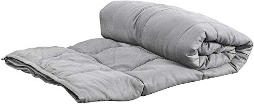 HomGarden Weighted Blanket for Adult (15lbs, 48" x 72"), Washable Heavy Blankets Cotton