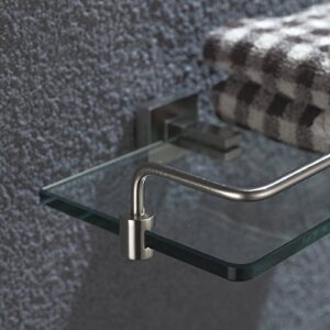 Kraus KEA-14445BN Aura Bathroom Accessories - Shelf with Railing Brushed Nickel