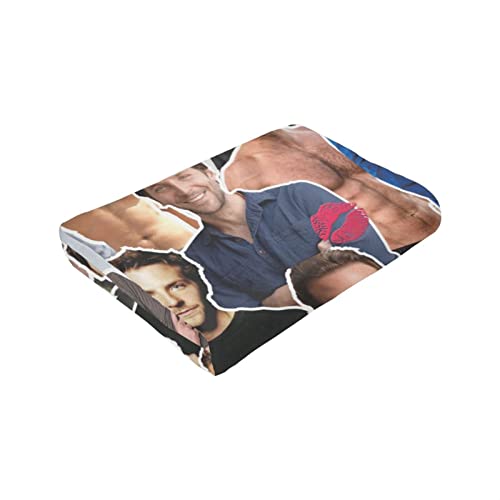 Blanket Bradley Cooper Soft and Comfortable Warm Fleece Blanket for Sofa,Office Bed car Camp Couch Cozy Plush Throw Blankets Beach Blankets