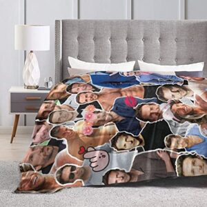 Blanket Bradley Cooper Soft and Comfortable Warm Fleece Blanket for Sofa,Office Bed car Camp Couch Cozy Plush Throw Blankets Beach Blankets