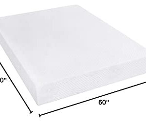 Olee Sleep 8 in Solar Memory Foam Mattress Queen 08FM01Q White