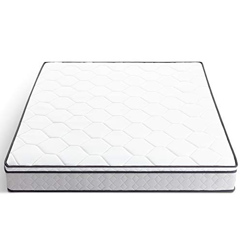 WEEKENDER Bloomington 8-Inch Plush Hybrid Mattress—Heavy Duty Coils—Memory Foam—CertiPur-US —5 Year Warranty, Twin XL