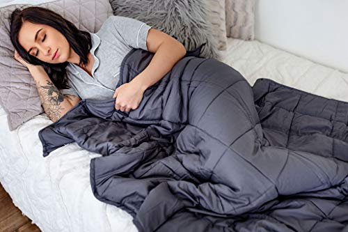 Earth's Pearl 15 lbs Premium Quality Year Round Comfort – Cooling Weighted Blanket | 48 x 72 inches | Perfect for Adults, Big Kids and Teens