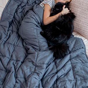 Earth's Pearl 15 lbs Premium Quality Year Round Comfort – Cooling Weighted Blanket | 48 x 72 inches | Perfect for Adults, Big Kids and Teens