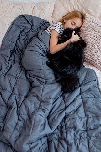 Earth's Pearl 15 lbs Premium Quality Year Round Comfort – Cooling Weighted Blanket | 48 x 72 inches | Perfect for Adults, Big Kids and Teens