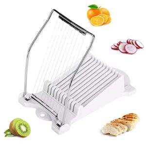 qaxlry slicer - luncheon meat slicer - egg slicer - tomato banana mushroom slicer - multipurpose slicer with stainless steel wire - cuts 11 slicers