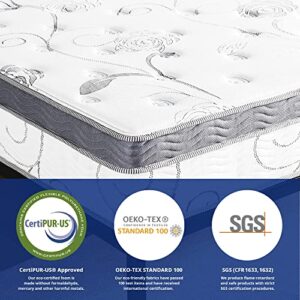 Olee Sleep 12 in Pegasus Euro Box Top Spring Mattress Queen 12SM01Q