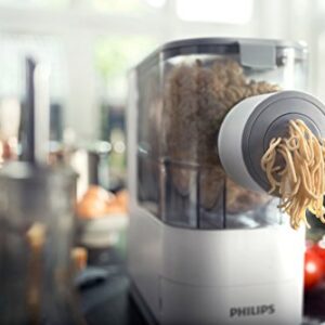 Philips Compact Pasta and Noodle Maker with 3 Interchangeable Pasta Shape Plates - White - HR2370/05