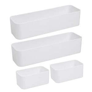 alipis 4pcs boxes wall storage box corner shelves wall mounted controller holder can organizer for fridge home storage organizer adhesive bathroom shelf tv controller holder storage case