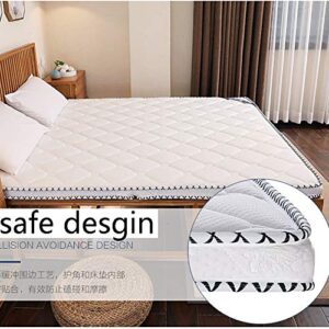 Hotel Thicken Folding Mattress, 3e Coconut Palm Mattress Pad Orthopedic Coir Sleeping Mat Firm Feel Quiet Tatami Guest Bed-8cm Twin