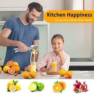 Lemon Squeezer Juicer Stainless Steel - Lime Citrus Orange Squeezer Juicer- Juicer Hand Press - Manual Juicer - Professional Fruit Juicer - Premium Quality Heavy Duty - Easy to Clean (Juicer+1+50)