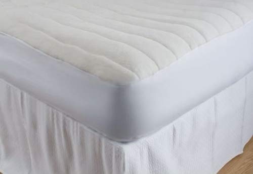 Terry Filled Comfort Mattress Pad, Bed Topper / Protector, Queen Size, by DownTown Company