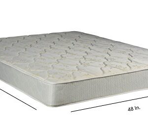 Greaton, 9-Inch Firm Innerspring Mattress with 4” Wood Box Spring, Experience Durable and Supportive Sleep, 75" x 48", Beige