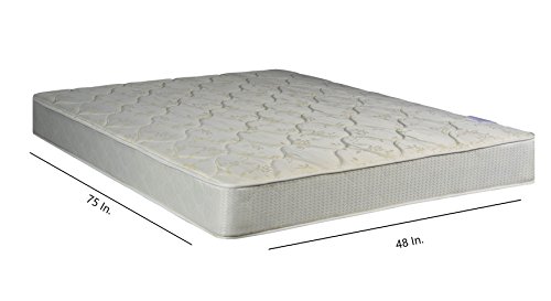 Greaton, 9-Inch Firm Innerspring Mattress with 4” Wood Box Spring, Experience Durable and Supportive Sleep, 75" x 48", Beige