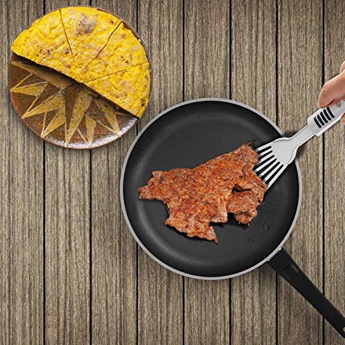 Premium Fish Spatula - Rust-Resistant Stainless Steel, Non-Slip Handle, Ideal for Grilling, Frying, Turning and Flipping Fish, Meat, Eggs, and More - Ergonomic Design for Perfect Results - Set of 2