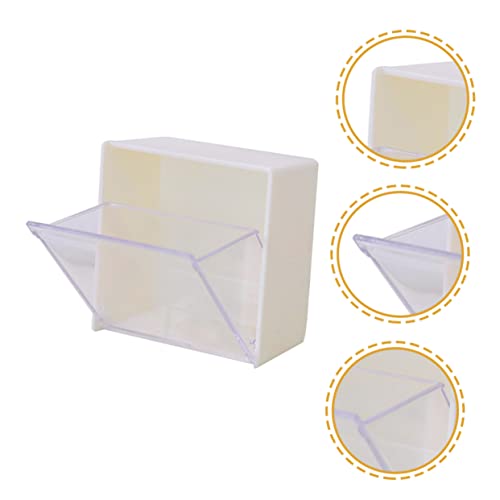 FOMIYES Box Desktop Storage Box Desktop Stand Vanity Organizer Tray Cotton Pad Container Bathroom Vanity Organizer Bathroom Canisters Makeup Pad Box Cotton Pads Box Cotton Pad Box