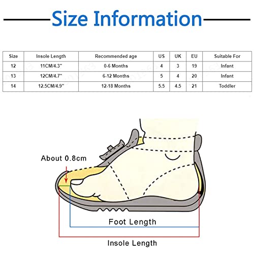 Lykmera Cotton Socks Boots Shoes for Baby Girl Boy Winter Shoes Floor Shoes Non Slip Plush Warm Elastic New Year Shoes Socks (F, 0-6 Months)