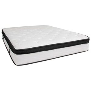 EMMA + OLIVER 12 Inch CertiPUR-US Certified Memory Foam Pocket Spring Mattress, Queen Mattress in a Box