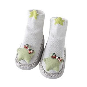 lykmera summer autumn comfortable infant toddler shoes bow star heart pattern children mesh floor walking socks shoes (grey, 0-6 months)