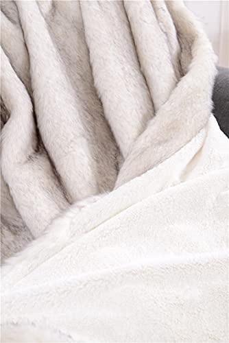 DSHGDJF Double Layers Blankets for Beds Soft Warm Throw Long Pile Home Decor Blankets (Size : 100X150CM)