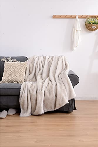 DSHGDJF Double Layers Blankets for Beds Soft Warm Throw Long Pile Home Decor Blankets (Size : 100X150CM)