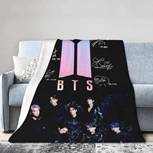 xuebi kpop dynamite blanket flannel ultra-soft fleece throw blanket bedding fuzzy lightweight bed couch for adults 50*40in