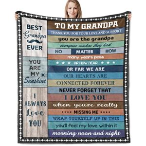 grandpa gifts, grandpa fathers day grandpa gift, gifts for grandpa, grandpa birthday gifts, grandpa gifts from grandchildren, grandpa blanket gifts throw blanket 60x50 inch