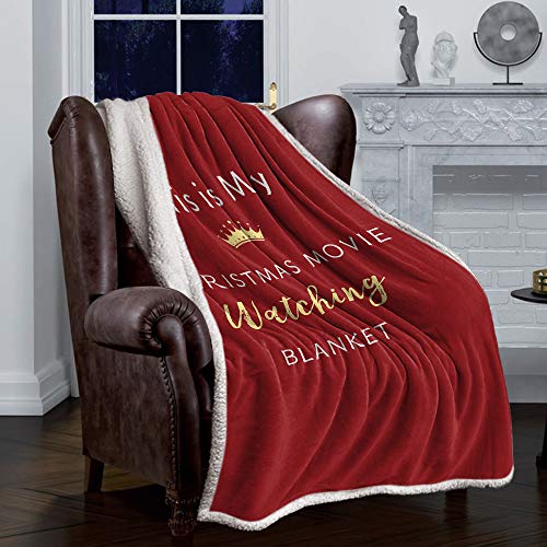 Singingin Christmas Sherpa Fleece Throw Blanket for Kids and Adults Movie Watching Blanket Red Super Soft Luxurious Plush Fluffy Throw Blankets Autumn Winter Warm Thermal Blanket 40x50inch