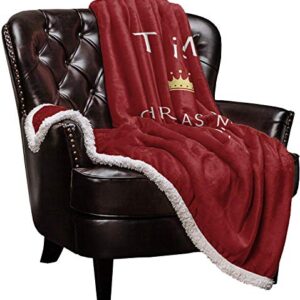 Singingin Christmas Sherpa Fleece Throw Blanket for Kids and Adults Movie Watching Blanket Red Super Soft Luxurious Plush Fluffy Throw Blankets Autumn Winter Warm Thermal Blanket 40x50inch