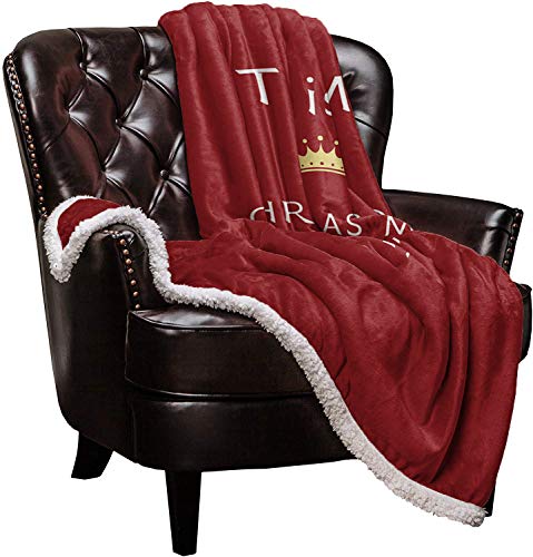 Singingin Christmas Sherpa Fleece Throw Blanket for Kids and Adults Movie Watching Blanket Red Super Soft Luxurious Plush Fluffy Throw Blankets Autumn Winter Warm Thermal Blanket 40x50inch