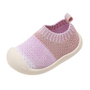 lykmera cute child shoes boy girl walking shoes non slip first walking shoes breathable mesh shoes toddler sports shoes (pink, 15-18months)