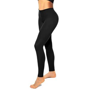 high waisted leggings for women-womens black seamless workout leggings running tummy control yoga pants(l-xl)