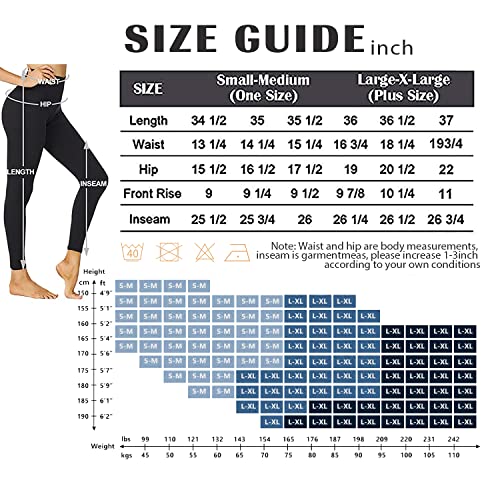 High Waisted Leggings for Women-Womens Black Seamless Workout Leggings Running Tummy Control Yoga Pants(L-XL)