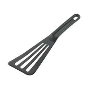 matfer bourgeat exoglass pelton slotted spatula, gray, professional fish turner safe for nonstick pans