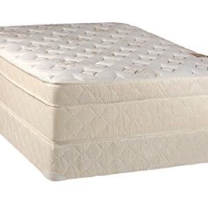 Comfort Bedding Foam Encased Eurotop Pillowtop Innerspring Mattress, Good for The Back, Full, White