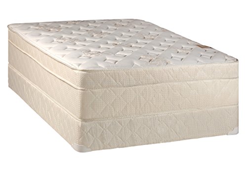 Comfort Bedding Foam Encased Eurotop Pillowtop Innerspring Mattress, Good for The Back, Full, White