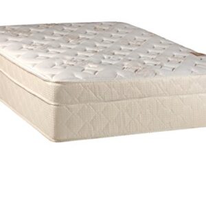 Comfort Bedding Foam Encased Eurotop Pillowtop Innerspring Mattress, Good for The Back, Full, White