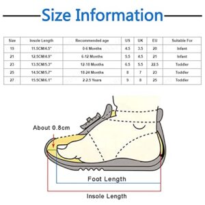 Lykmera Summer Autumn Comfortable Infant Toddler Shoes Colorblock Pattern Children Mesh Breathable Comfortable Floor Shoes (Brown, 12-18 Months)