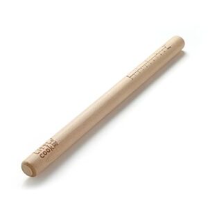 rolling pin, 14.9 inch french rolling pin, wooden rolling pins for fondant, pie crust, cookie, pastry, dough, tapered dumpling rolling pin with smooth construction