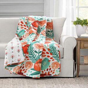 lush decor poppy garden throw blanket, 50" x 60", multi