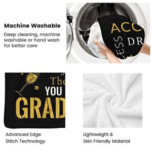 AOUER Personalized Graduation Blanket Gifts 2023,Custom Name Graduation Blanket College Gift,Graduation Party Supplies for Him&Her Graduation Blanket Decorations,High School Class of 2023 Gift-30x40In