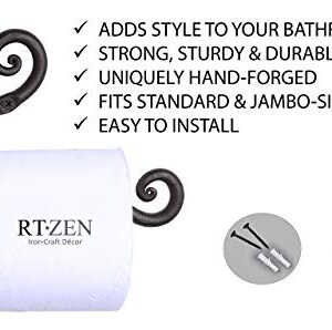 RTZEN Wrought Iron Bathroom Accessories Set, Decorative Hand Towel Bar, Body Towel Bar Hanger and Toilet Paper Holder