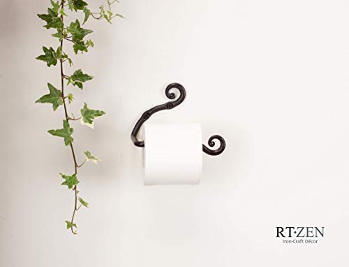 RTZEN Wrought Iron Bathroom Accessories Set, Decorative Hand Towel Bar, Body Towel Bar Hanger and Toilet Paper Holder