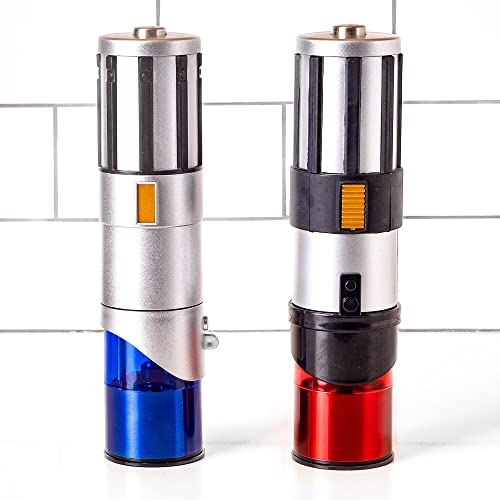 Star Wars Lightsaber Electric Salt and Pepper Mill Grinder (Pack of 2)