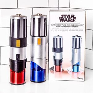 star wars lightsaber electric salt and pepper mill grinder (pack of 2)