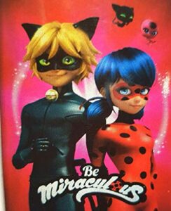 miraculous ladybug and cat noir throw blanket 100x140 cm soft fleece