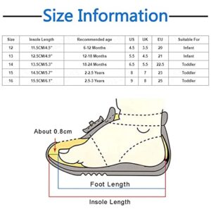 Lykmera Children's Toddler Shoes Flat Bottom Non Slip Floor Sports Shoes Socks Shoes Lightweight Socks Shoes Walking Shoes (Yellow, 6-12 Months)