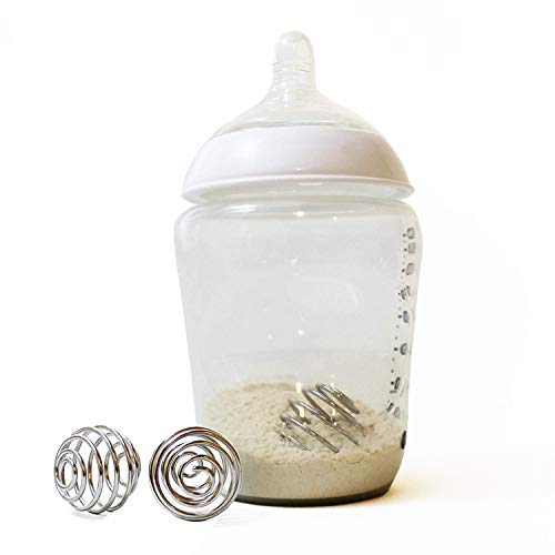 YOFAN 5 Pack Formula Mixers,Milkshake Protein Shaker Ball For Small Bottle,Food Grade Stainless Steel Wire Mixer Mixing Ball For Small Shaker,Drinking Bottle Cup (5)